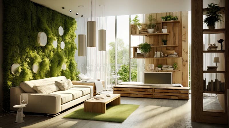 Ecostyle in the Interior: Design with Eco-friendly Materials Stock ...
