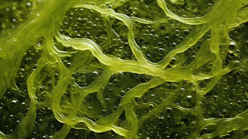 Ecosystem algae bloom stock illustration. Illustration of ...