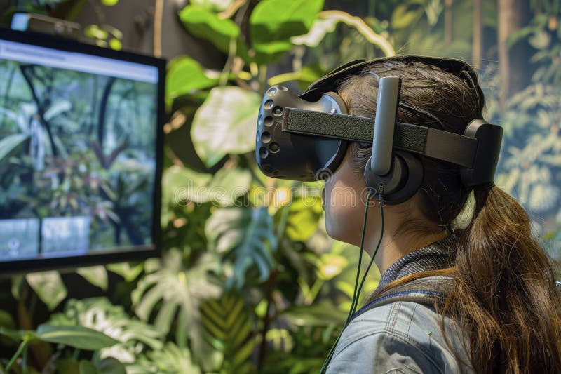 Ecosystem Exploration in VR Stock Photo - Image of conservation, edtech ...