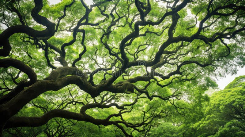 Ecosystem tree connection stock image. Image of biome - 361335795