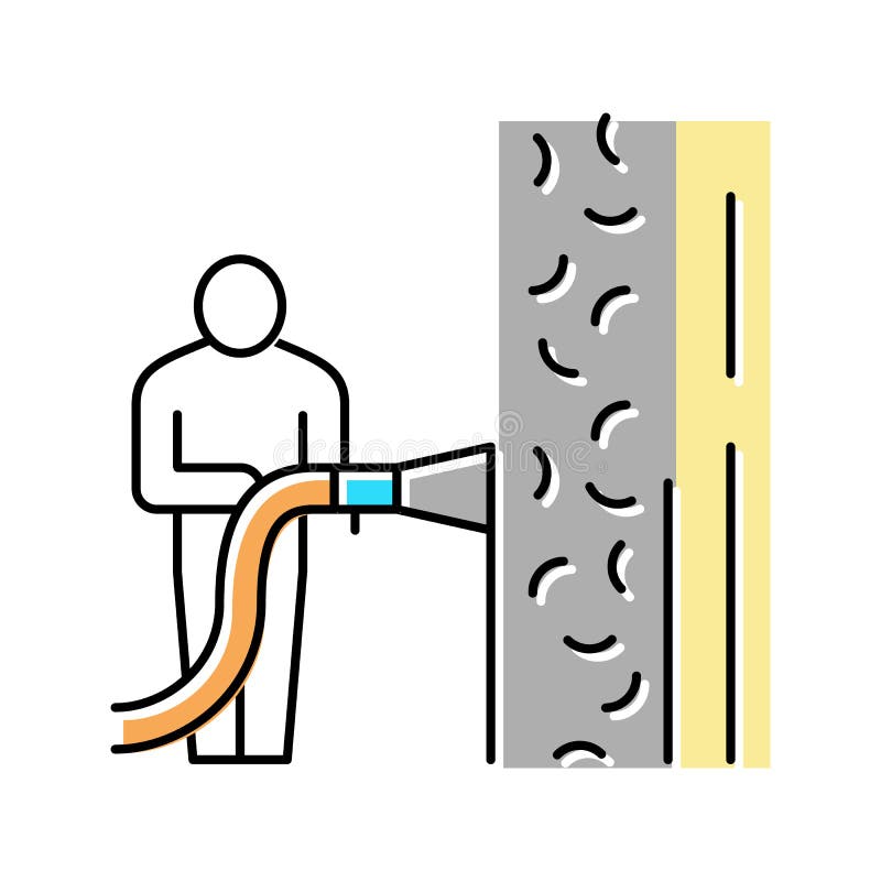 Ecowool Insulation Color Icon Vector Illustration Stock Vector ...