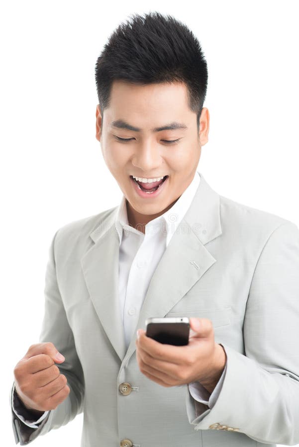 Ecstatic stock photo. Image of gadget, isolated, ecstatic - 27565622