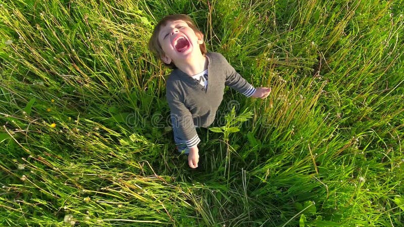 Ecstatic Boy Laughing stock footage. Video of leisure - 94943268