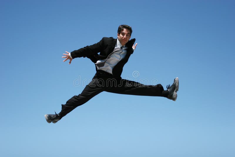 Ecstatic businessman stock image. Image of businessman - 4880333