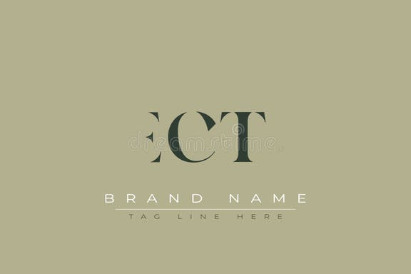 ECT Abstract Letter Logo Design Stock Vector - Illustration of business ...