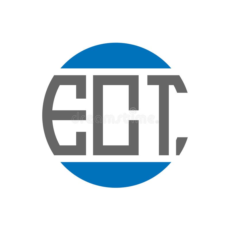 ECT Letter Logo Design on White Background. ECT Creative Initials ...
