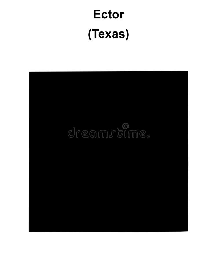 Ector outline map stock vector. Illustration of detailed - 361791234