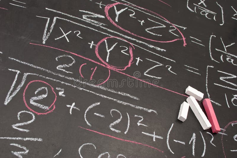Ecuación matemática imagen de archivo. Imagen de escuela - 16998449