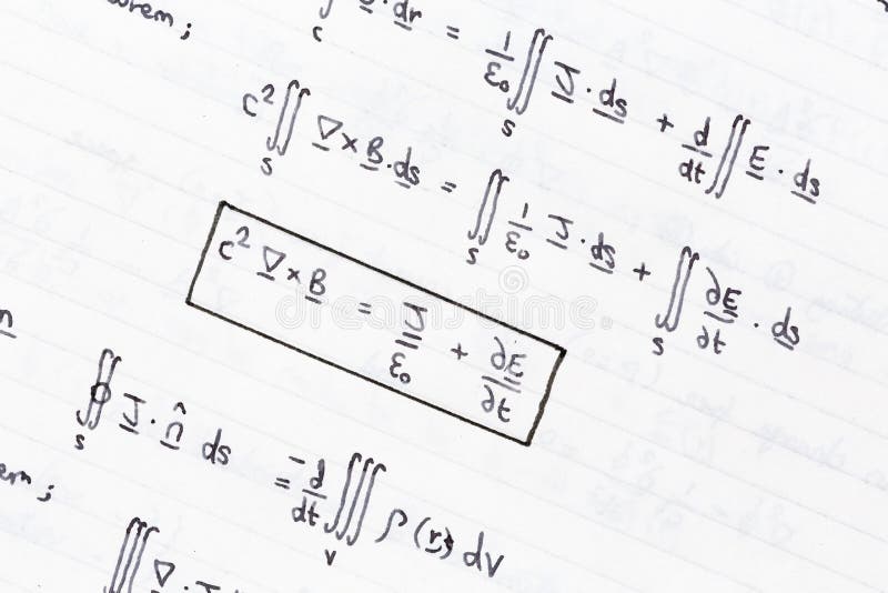 Fórmulas Complejas De La Matemáticas Fotos de stock - Fotos libres de ...