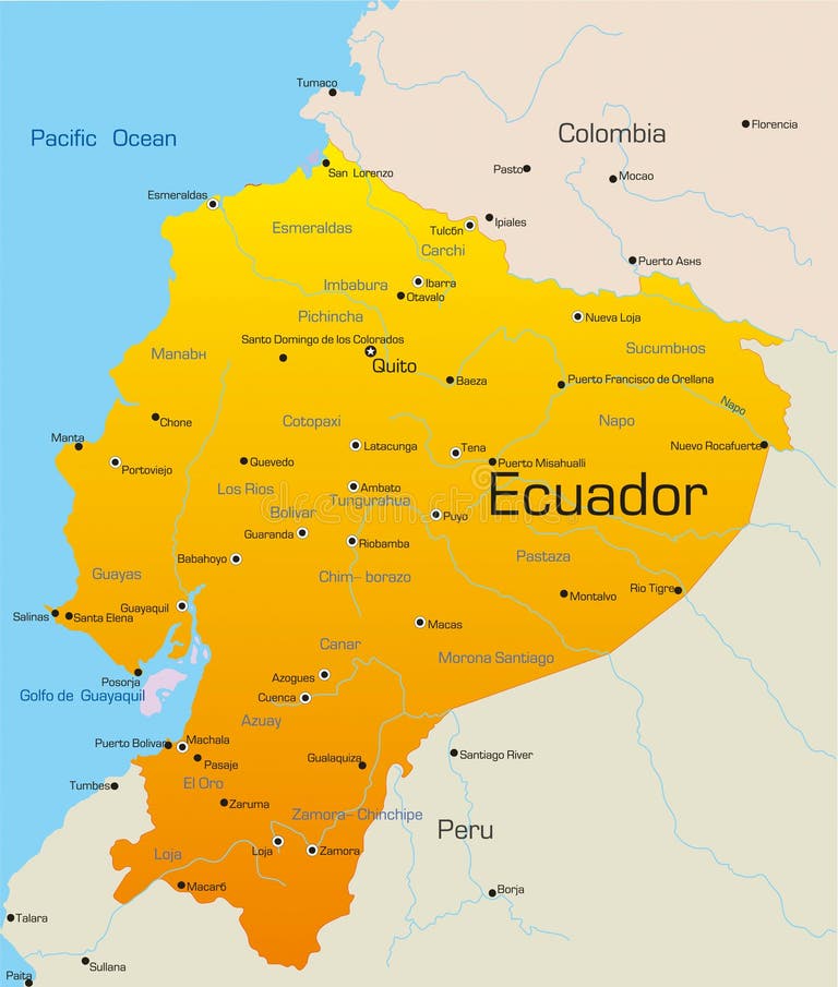Map Ecuador Colombia Stock Illustrations – 1,850 Map Ecuador Colombia ...