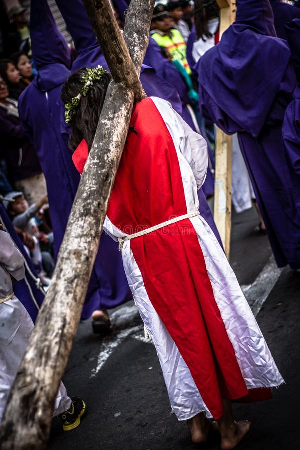 Ecuador Easter editorial photo. Image of girl, street - 55599566
