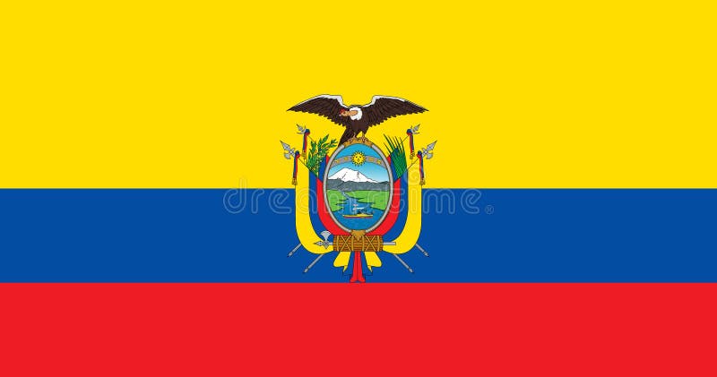 Ecuador Flag Illustration Premium Quality High Resolution 300DPI Stock ...