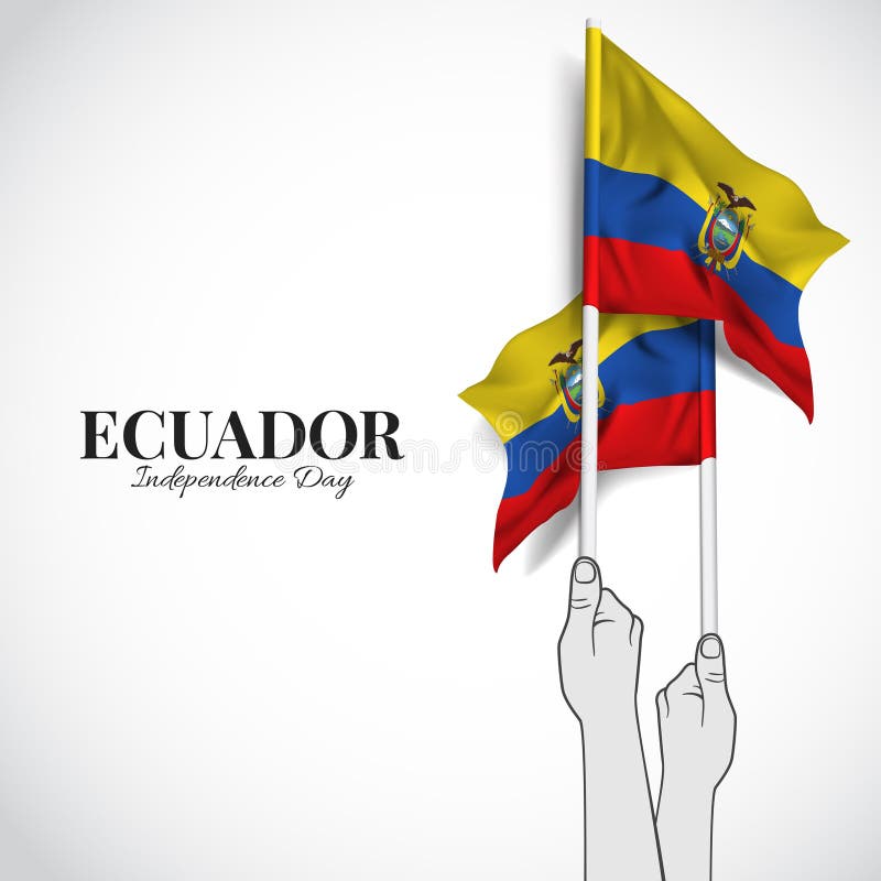 Ecuador Independence Day stock vector. Illustration of independence ...