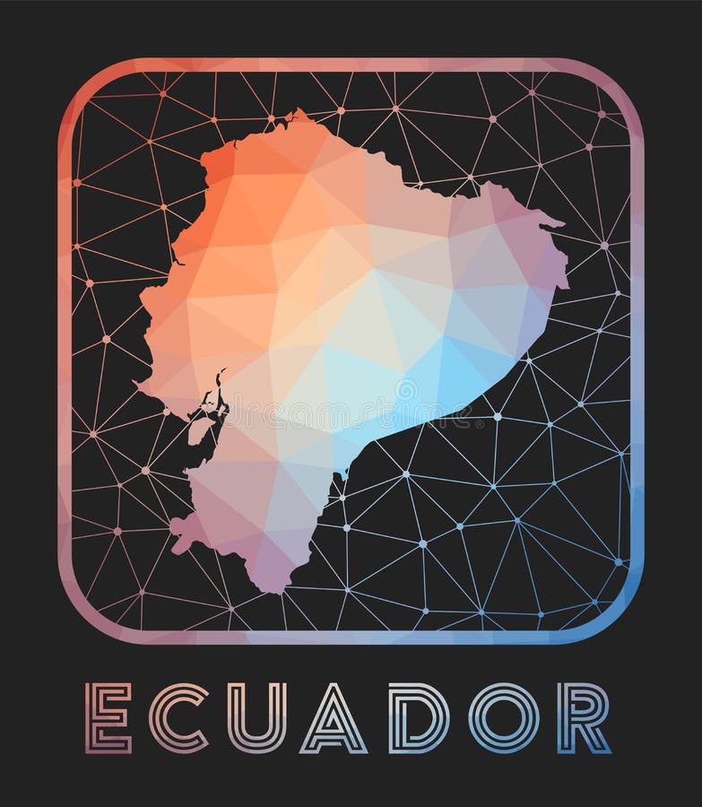 Ecuador map design. stock vector. Illustration of border - 178291229