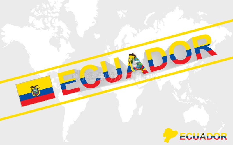 Word Ecuador World Map Background Stock Illustrations – 15 Word Ecuador ...