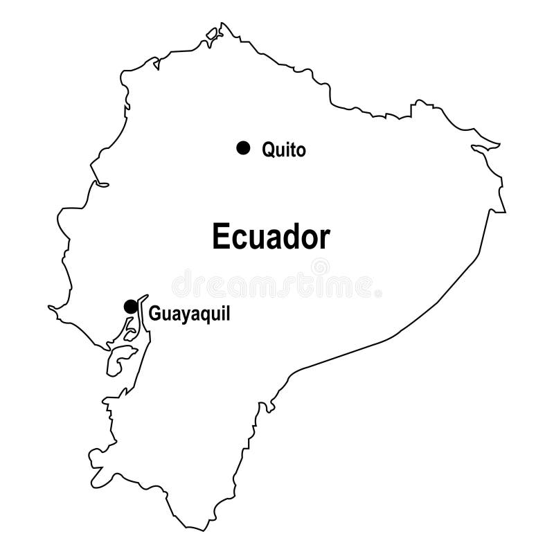 Ecuador map icon stock vector. Illustration of agency - 287779752