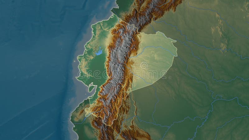 Ecuador - Relief. Composition Stock Illustration - Illustration of global, relief: 187254293