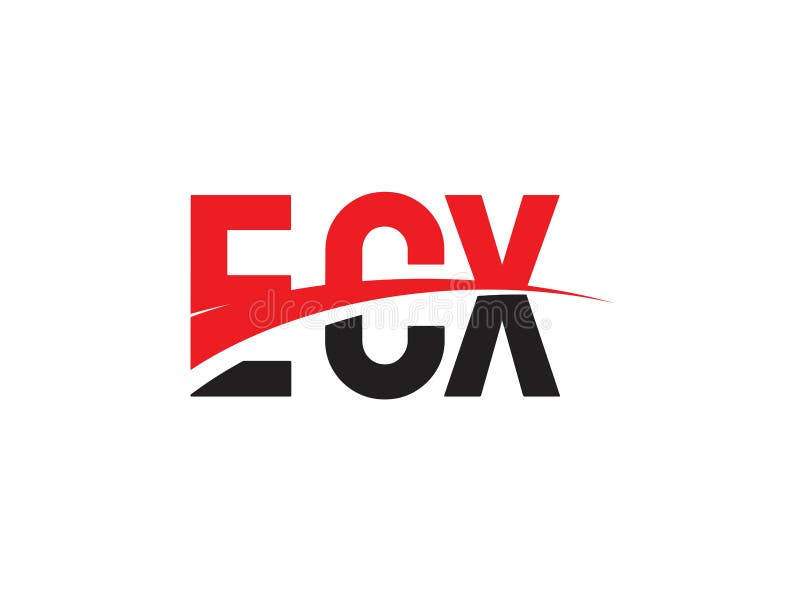 ECX Letter Initial Logo Design Vector Illustration Stock Vector ...