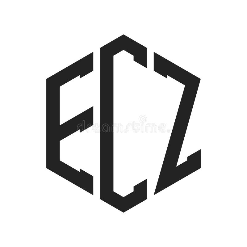 ECZ Logo Design. Initial Letter ECZ Monogram Logo Using Hexagon Shape ...