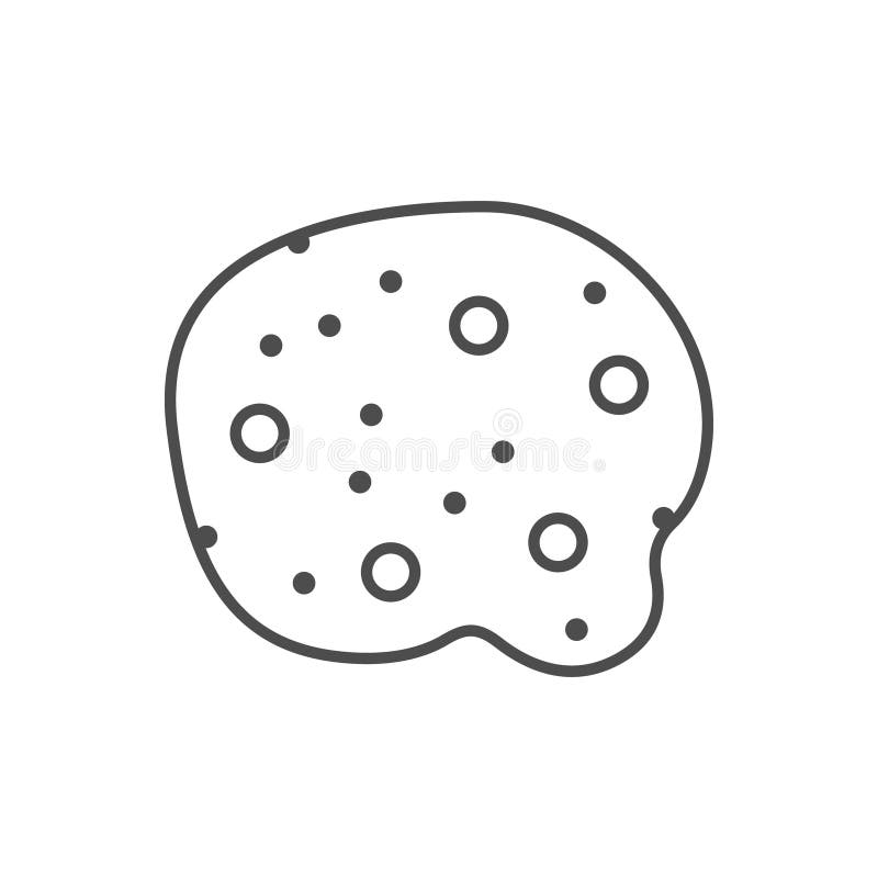 Skin Inflammation Line Outline Icon Stock Vector - Illustration of ...