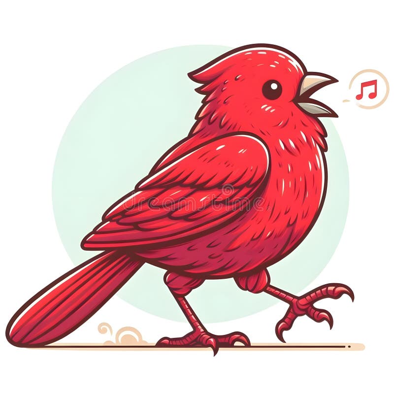 Ed Bird Walking with Mout Set Stock Illustration - Illustration of ...