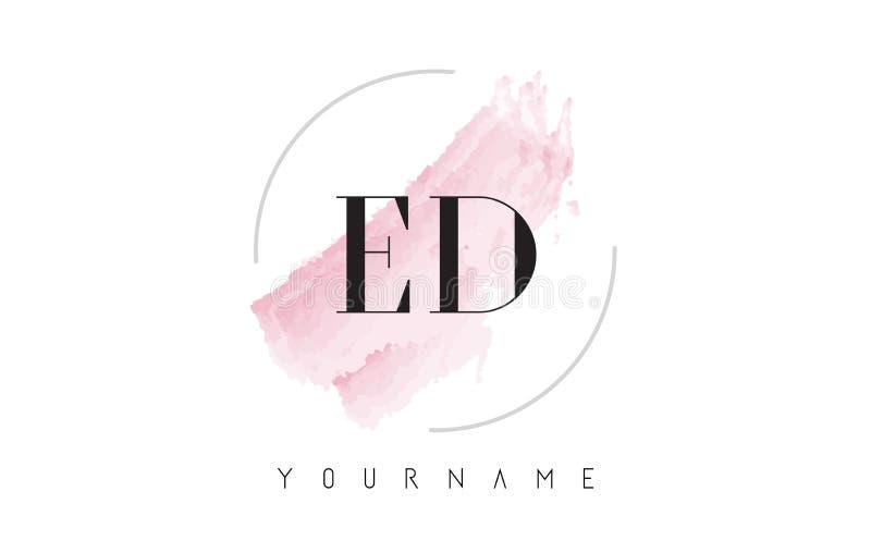ED E D Letter Logo Design. Creative Icon Modern Letters Vector L Stock ...
