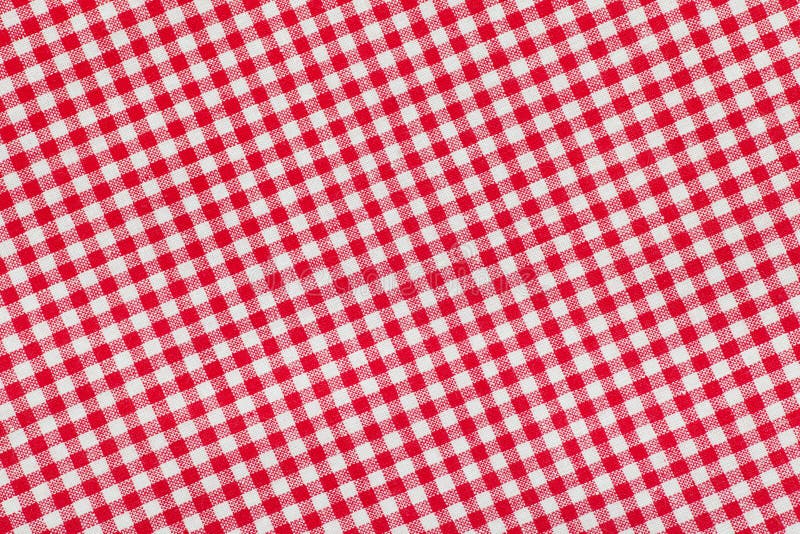Rood En Wit Geruit Tafelkleed Stock Foto - Image of katoen, gingang ...
