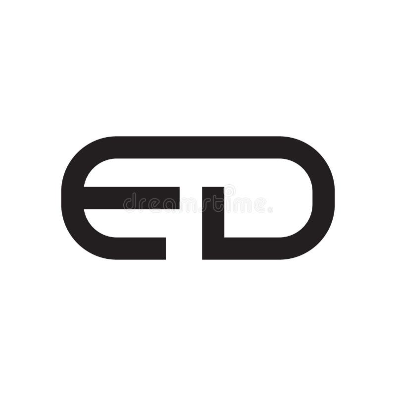 Ed Initial Letter Vector Logo Icon Stock Vector - Illustration of ...