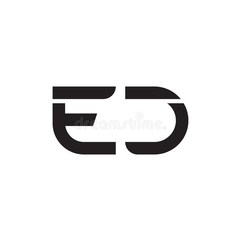 Ed Initial Letter Vector Logo Icon Stock Vector - Illustration of ...