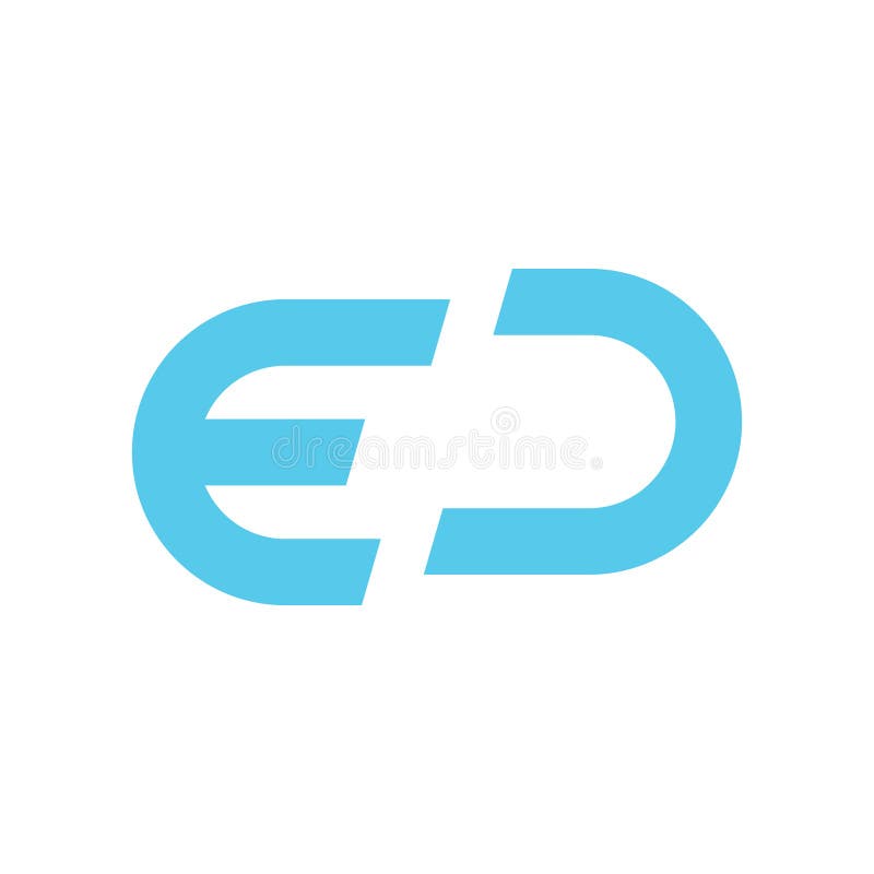 Ed Initial Letter Vector Logo Icon Stock Vector - Illustration of ...