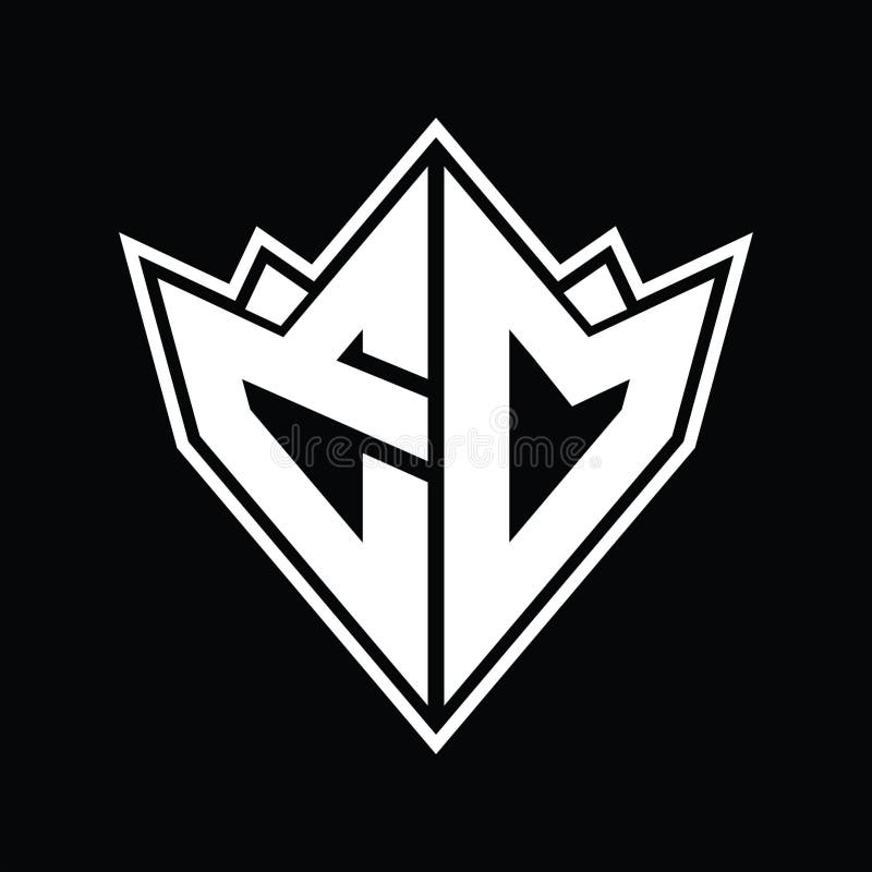 ED Logo Monogram Design Template Stock Vector - Illustration of black ...