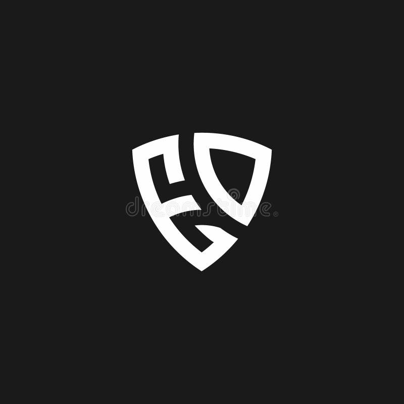 ED Monogram Logo with Shield Shape Stock Vector - Illustration of ...