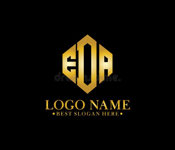 EDA Diamond Alphabet Logo Design Concept Stock Vector - Illustration of ...