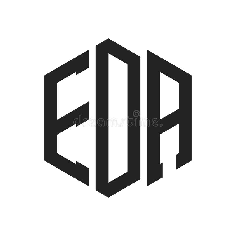 EDA Logo Design. Initial Letter EDA Monogram Logo Using Hexagon Shape ...