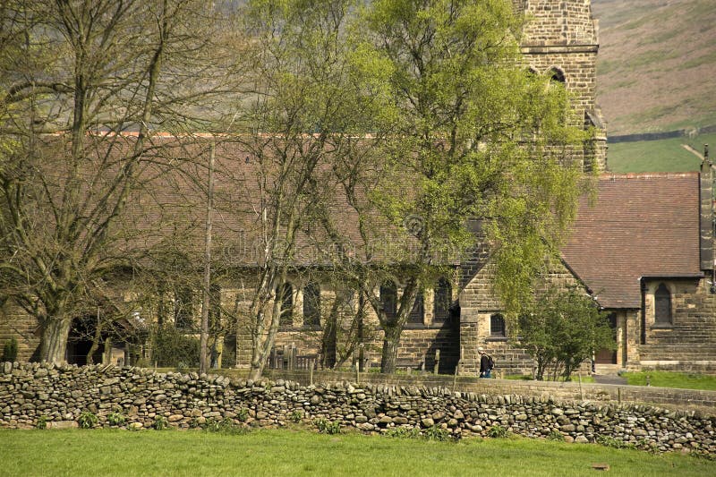 Edale stock image. Image of cottage, churches, house, pennine - 5716991