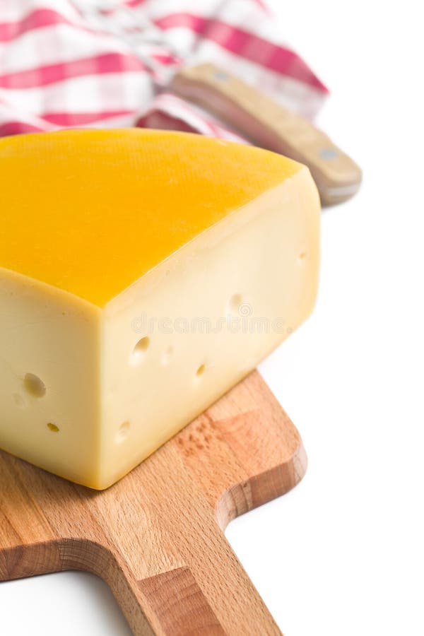 Edam cheese stock image. Image of isolated, healthy, hard - 54536267
