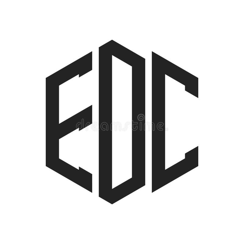 EDC Logo Design. Initial Letter EDC Monogram Logo Using Hexagon Shape ...