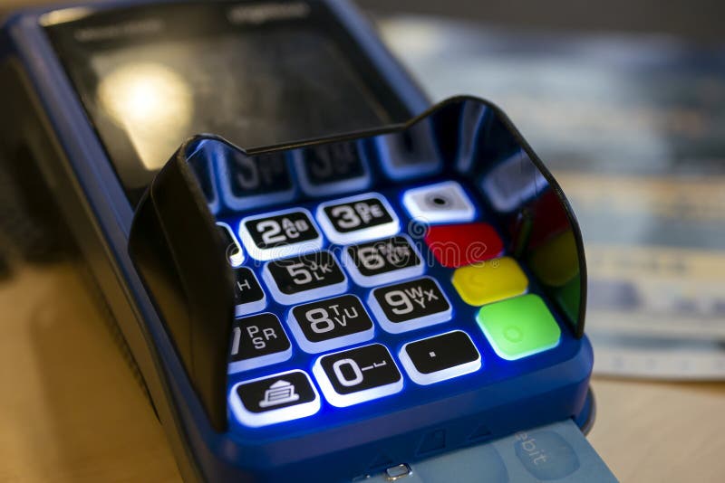 An EDC Machine or Electronic Data Capture Machine, Selected Focus Stock ...