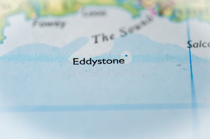 Eddystone, England Highlighted on a World Map Stock Image - Image of ...