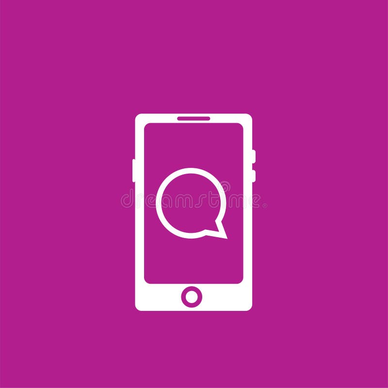 Receiving Message, Typing, Texting, Chatting Icon. Stock Vector ...