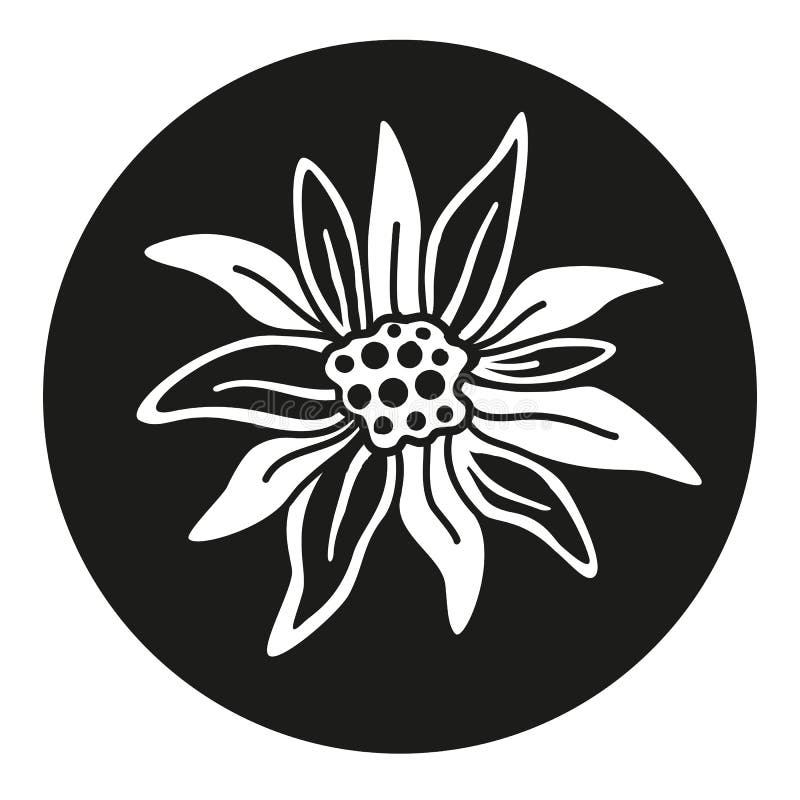 Edelweiss Flower Icon Vector Alpine Icon Flat Web Sign Symbol Logo ...