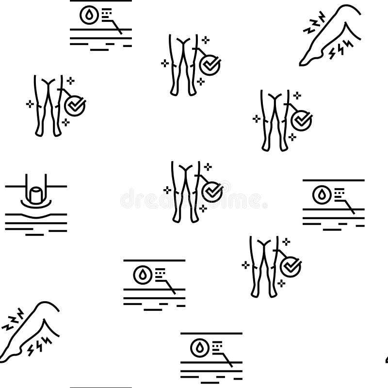 Edema Disease Symptom Vector Seamless Pattern Stock Vector ...