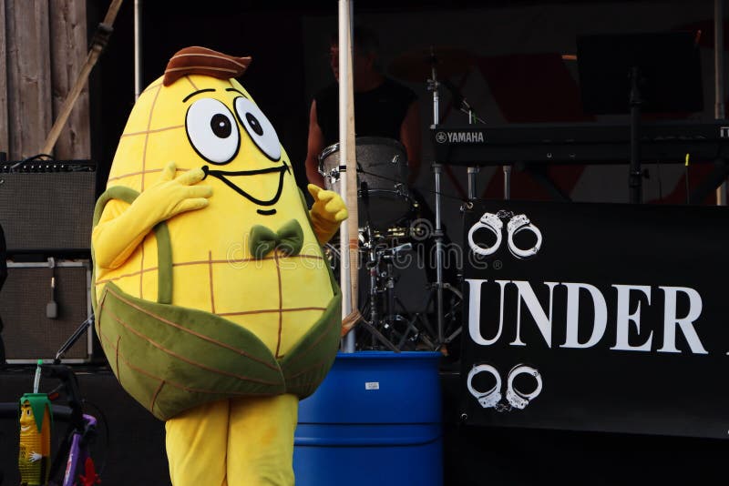 Eden Corn Festival Mascot `Corny` Editorial Stock Photo - Image of ...