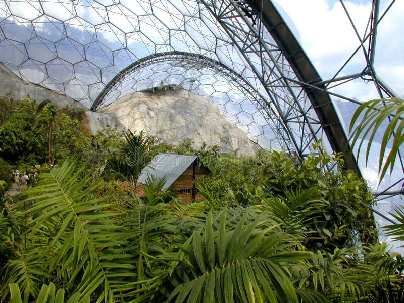 Eden Project - Biome stock photo. Image of biome, plants - 16608