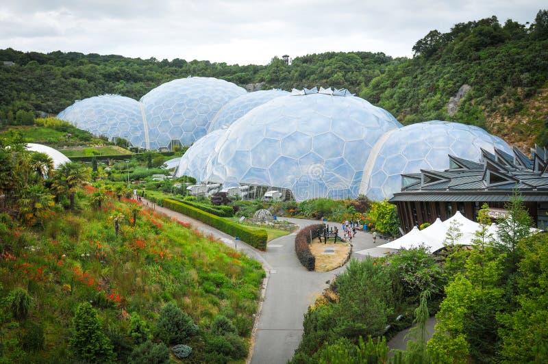 Eden Project, Cornwall redactionele fotografie. Image of brits - 124096022