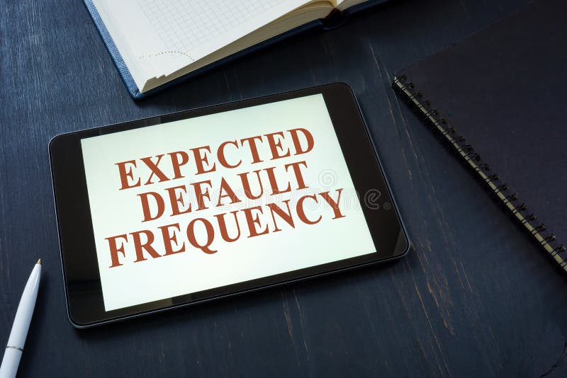EDF Expected Default Frequency on the Tablet Screen. Stock Image ... EDF Expected Default Frequency on the Tablet Screen. Stock Image ...