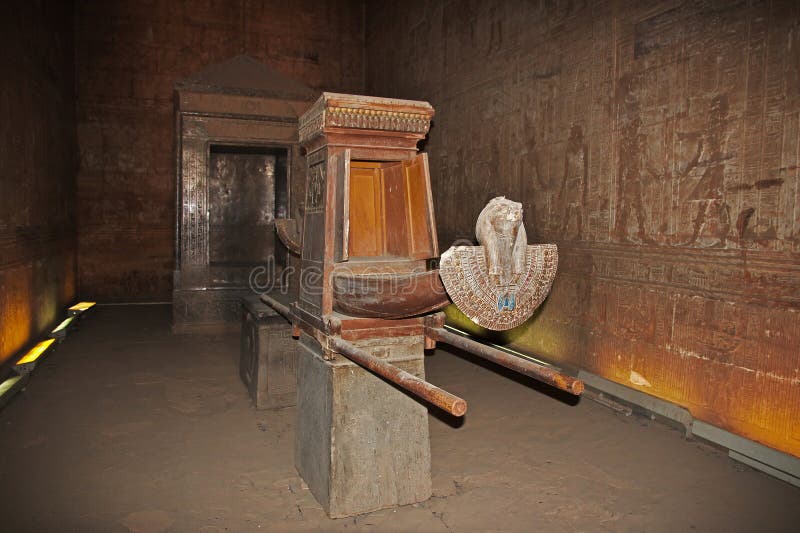 Edfu, Nile River, Egypt - 27 Feb 2017: Edfu Temple on the Nile River in ...