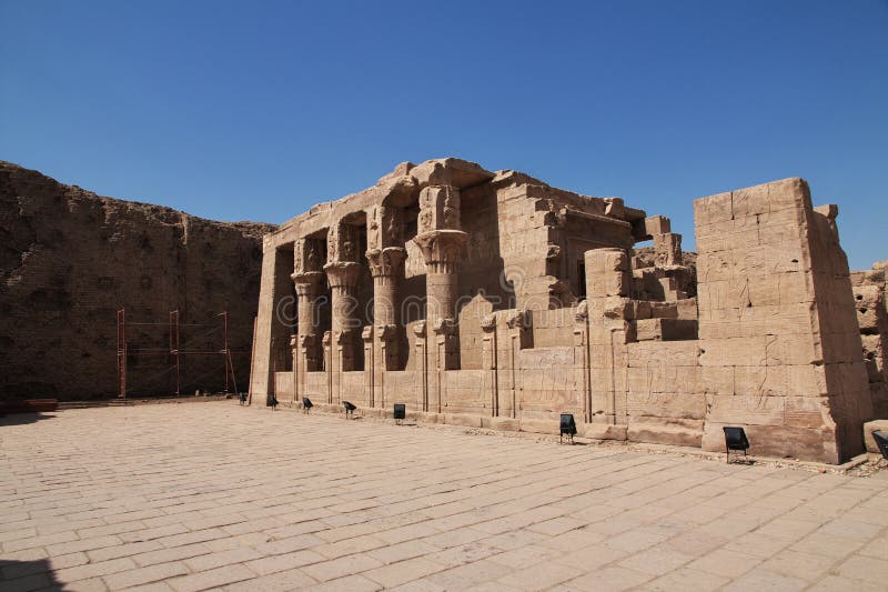 Edfu Temple on the Nile River in Egypt, Africa Editorial Stock Photo ...