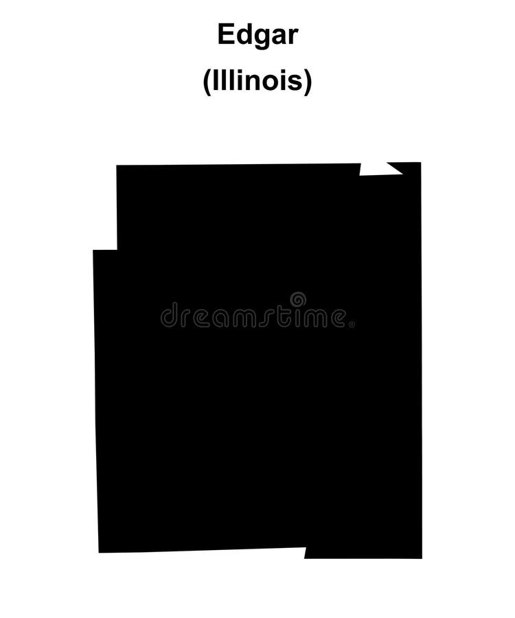 Edgar outline map stock illustration. Illustration of blank - 360779583