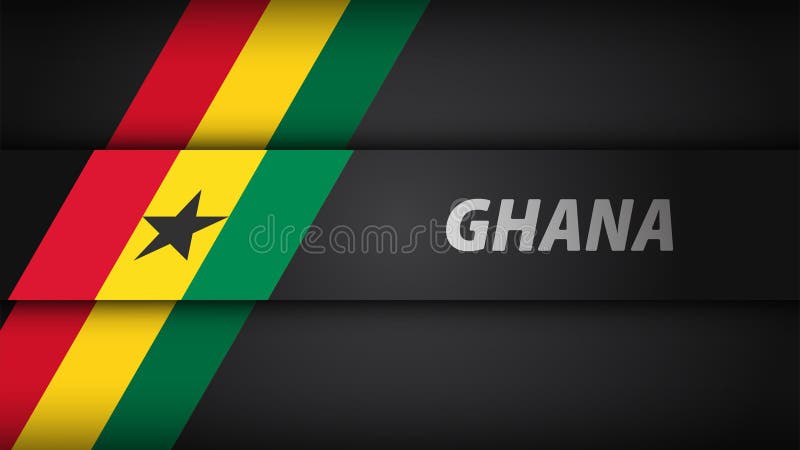 Edge Background Ghana Graphic and Label Stock Vector - Illustration of ...